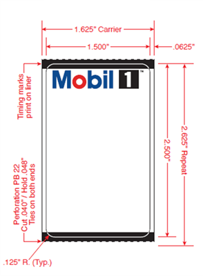 Premium Stock Mobil Oil Change Labels